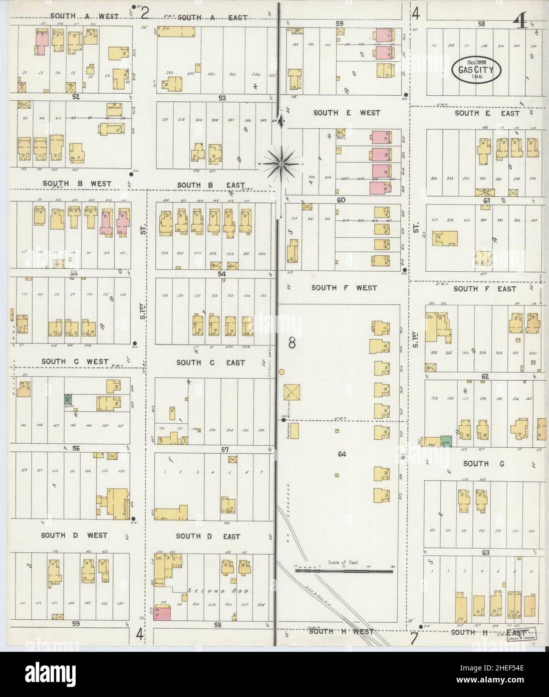 Gas city indiana map hi-res stock photography and images - Alamy
