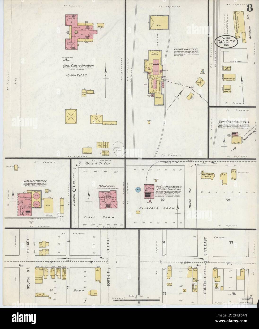 Gas city indiana map hi-res stock photography and images - Alamy