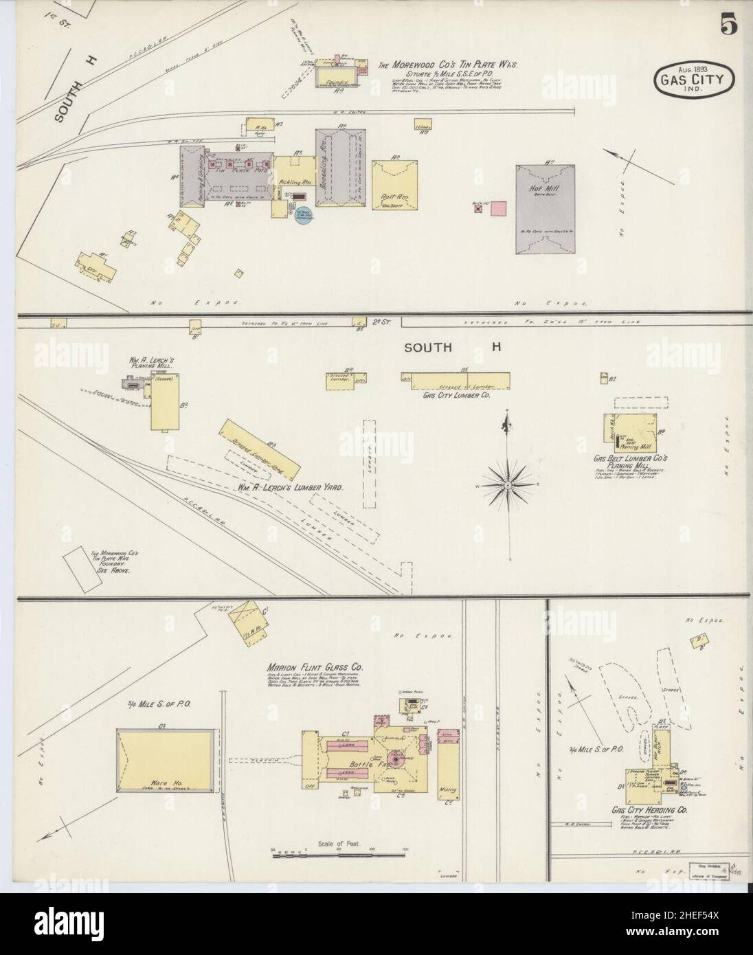 Gas city indiana map hi-res stock photography and images - Alamy
