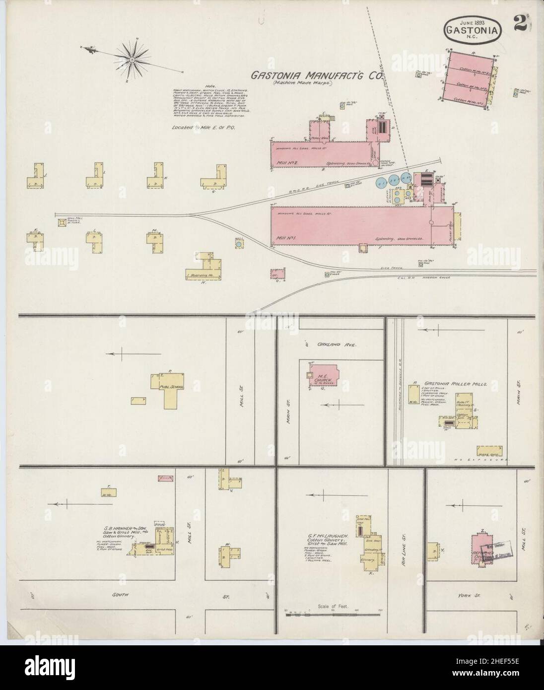 Gastonia map hi-res stock photography and images - Alamy