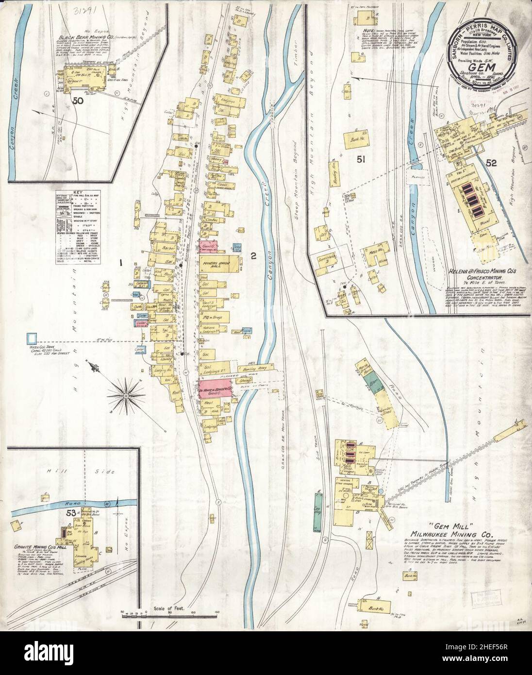 Gem county map hi-res stock photography and images - Alamy