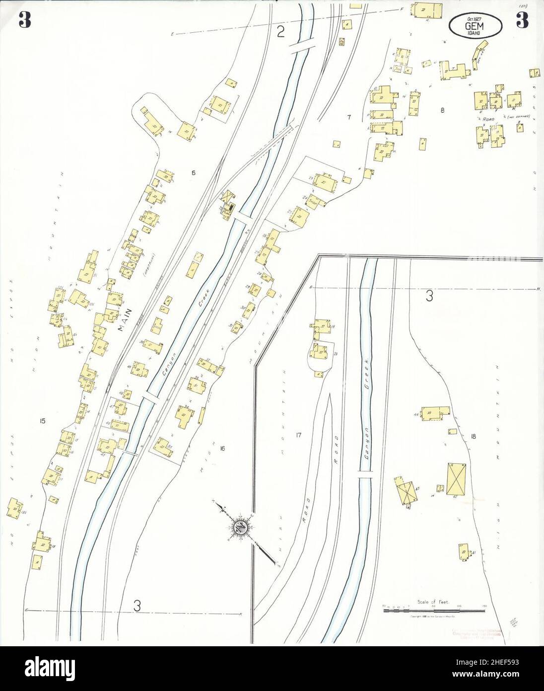 Gem county map hi-res stock photography and images - Alamy