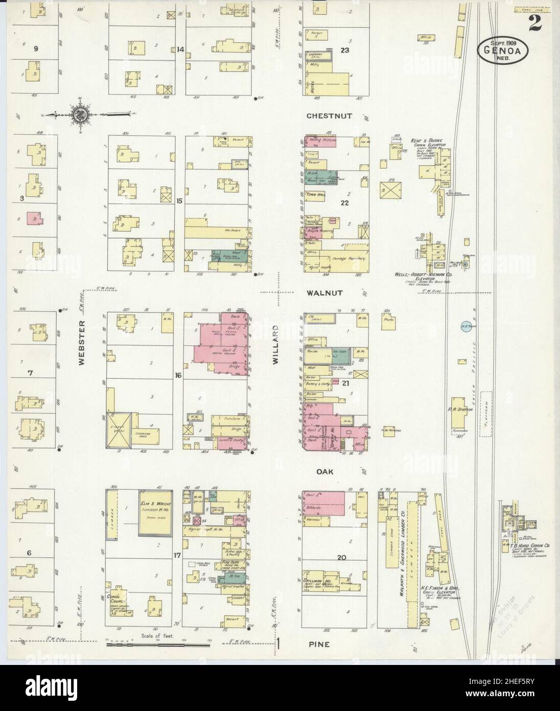 Map of genoa nebraska hi-res stock photography and images - Alamy