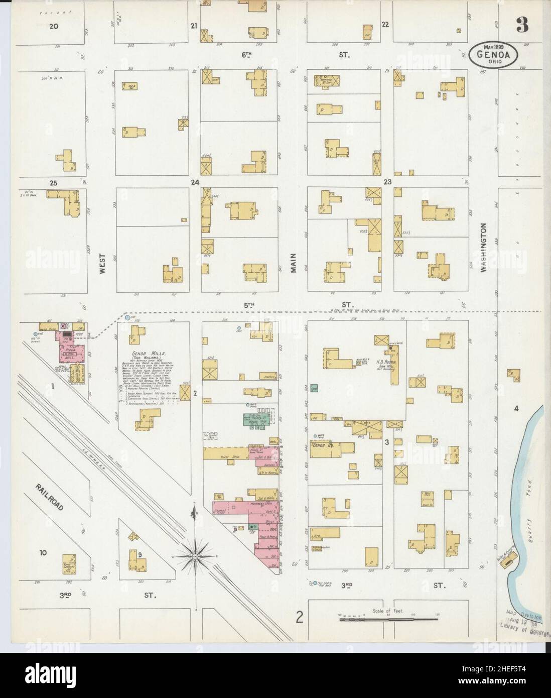 Genoa ohio map hi-res stock photography and images - Alamy