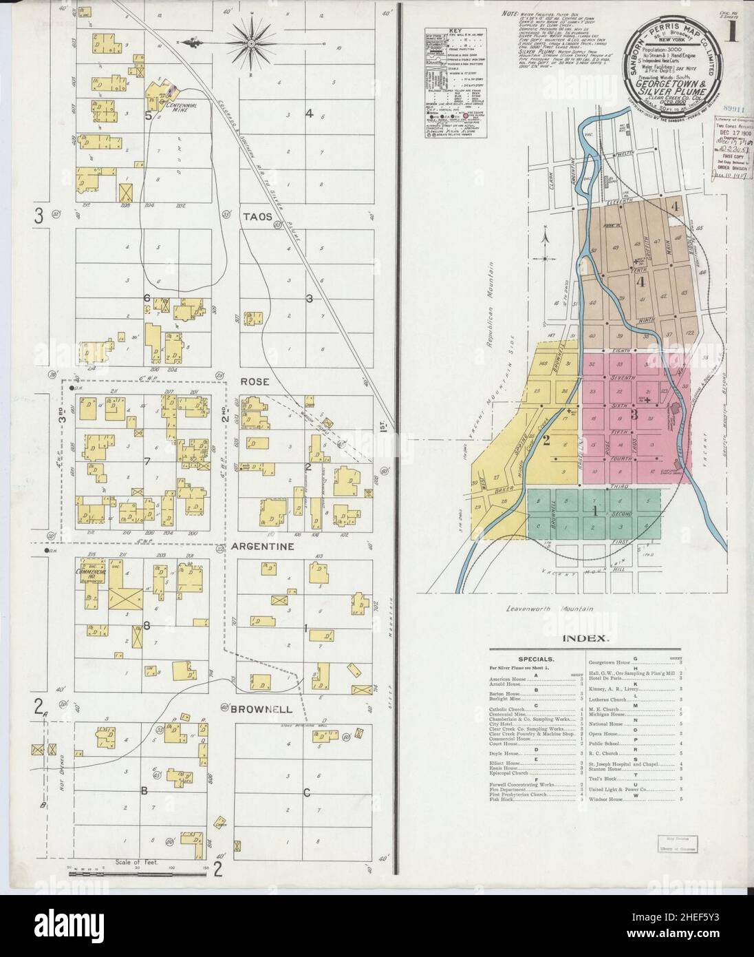 Clear creek county map hi-res stock photography and images - Alamy