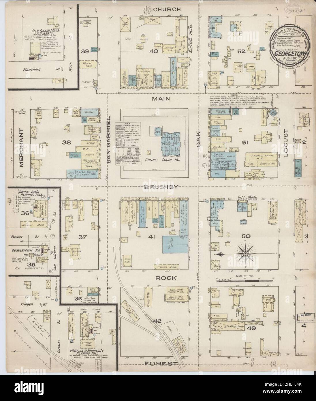Georgetown texas map hi-res stock photography and images - Alamy