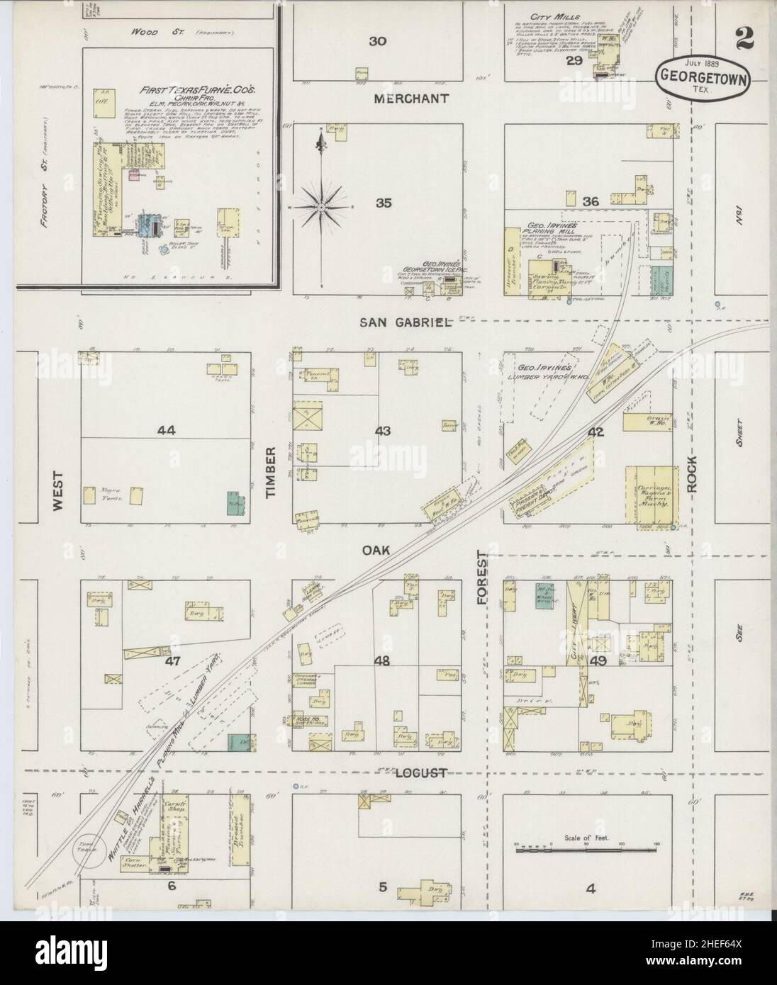 Georgetown texas map hi-res stock photography and images - Alamy