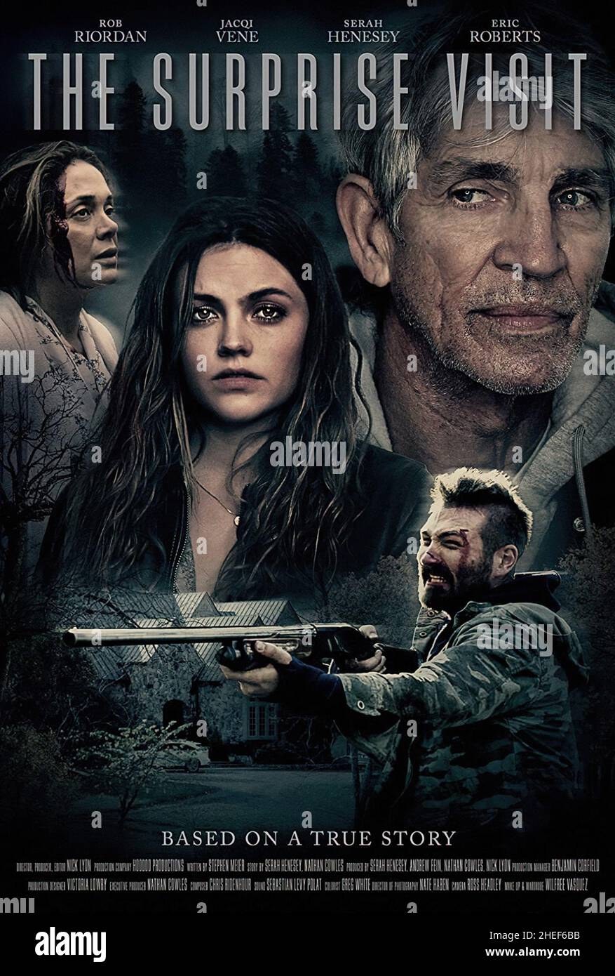 THE SURPRISE VISIT, poster, top, from left: Serah Henesey, Jacqi Vene ...