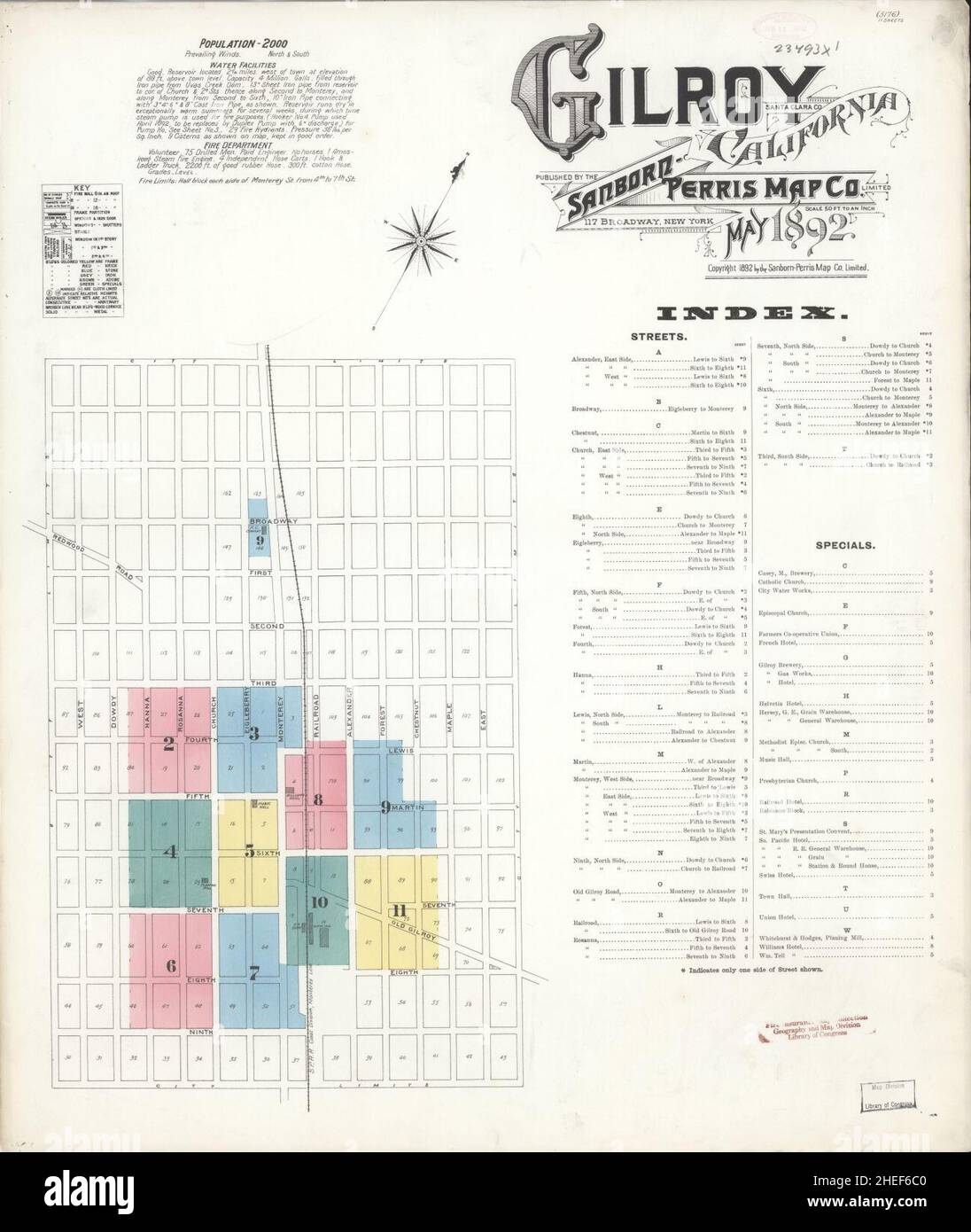 Map of gilroy hi-res stock photography and images - Alamy