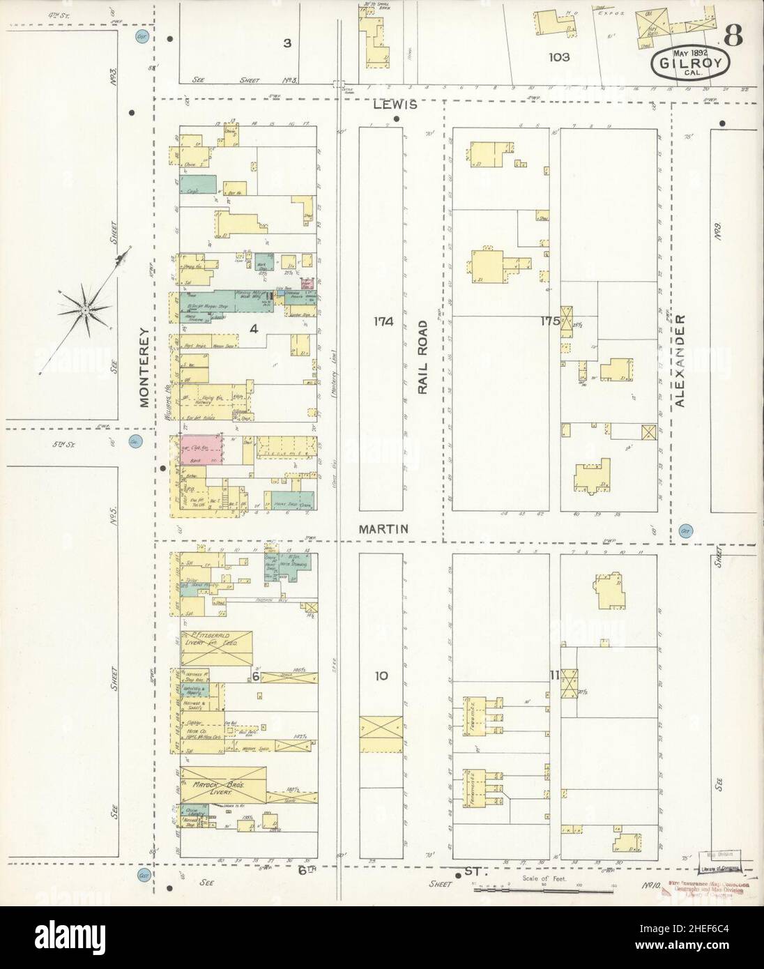 Map of gilroy hi-res stock photography and images - Alamy