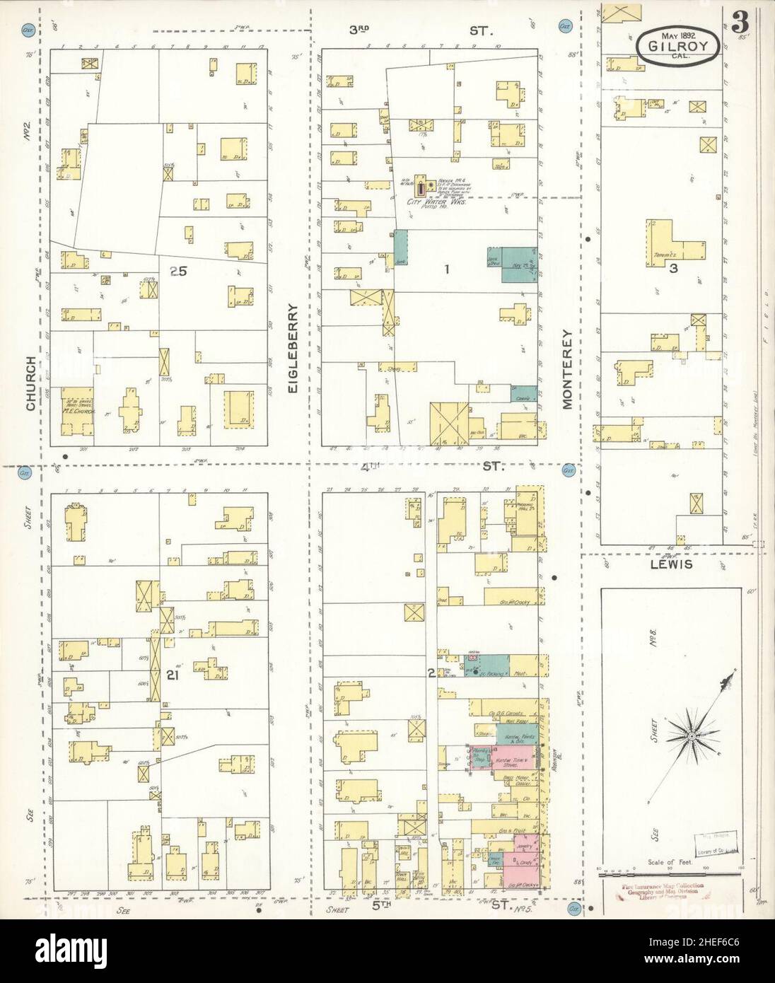 Map of gilroy hi-res stock photography and images - Alamy