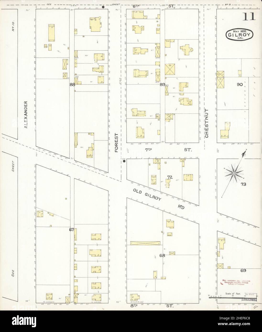 Map of gilroy hi-res stock photography and images - Alamy