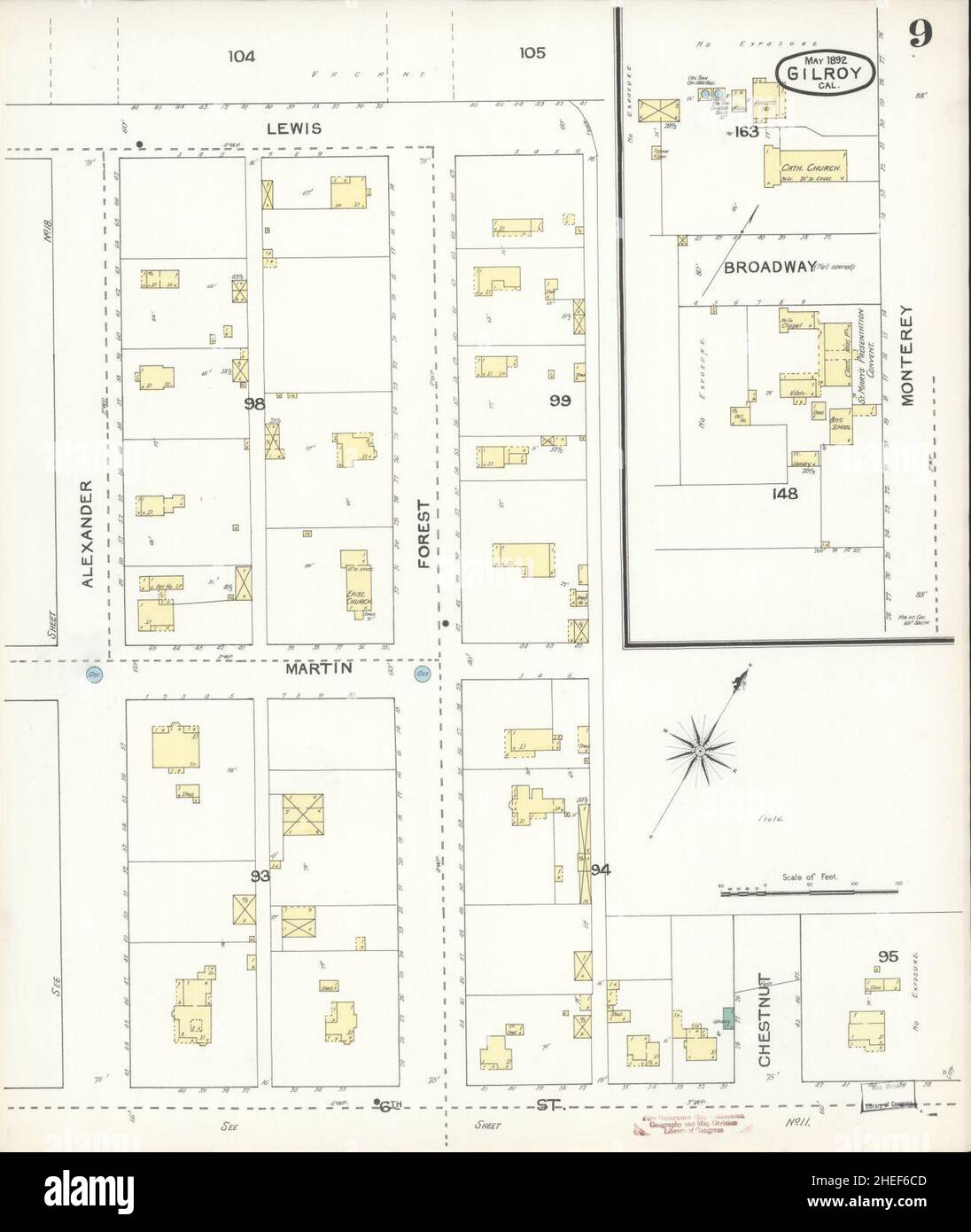 Map of gilroy hi-res stock photography and images - Alamy