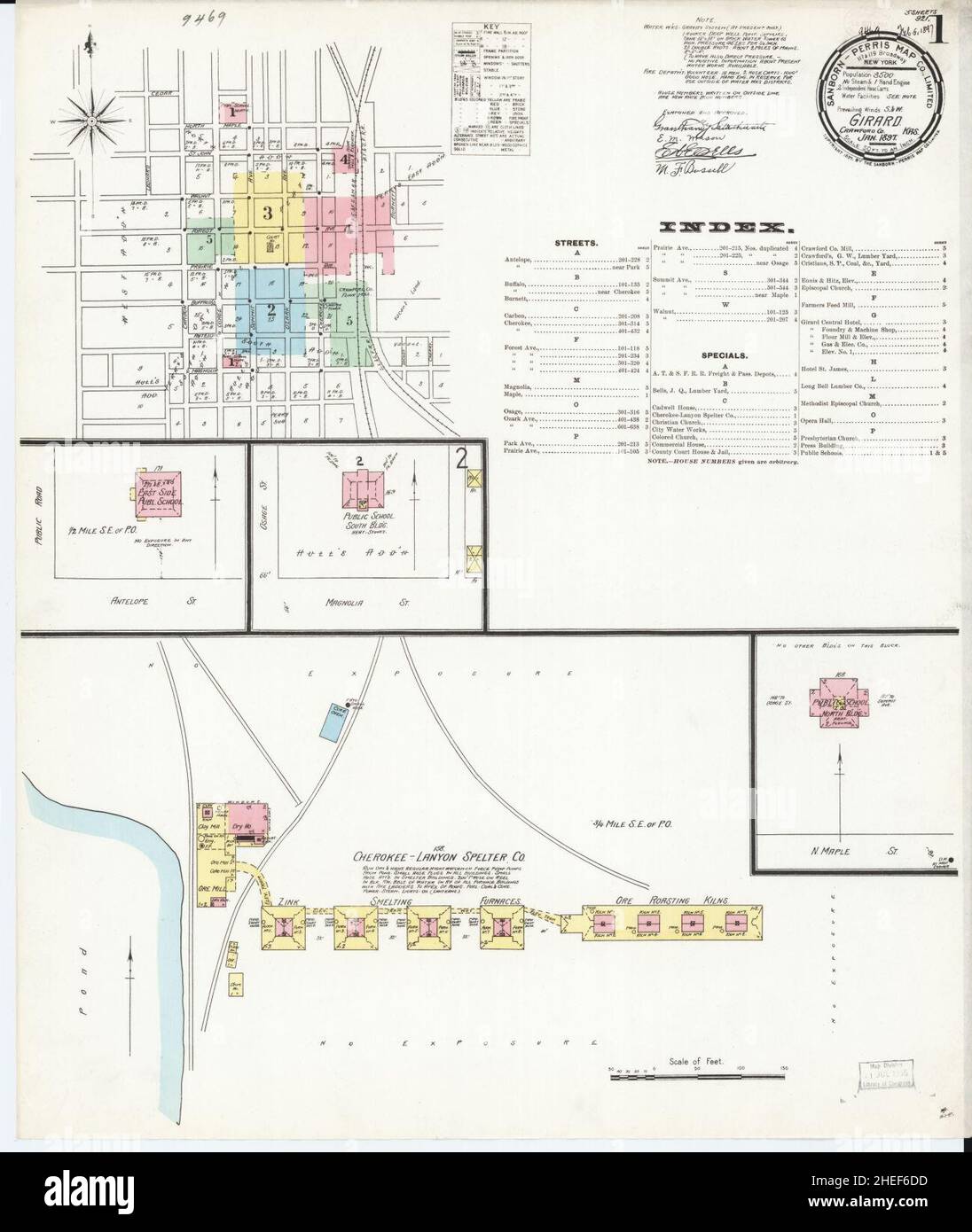 Crawford kansas map hi-res stock photography and images - Alamy