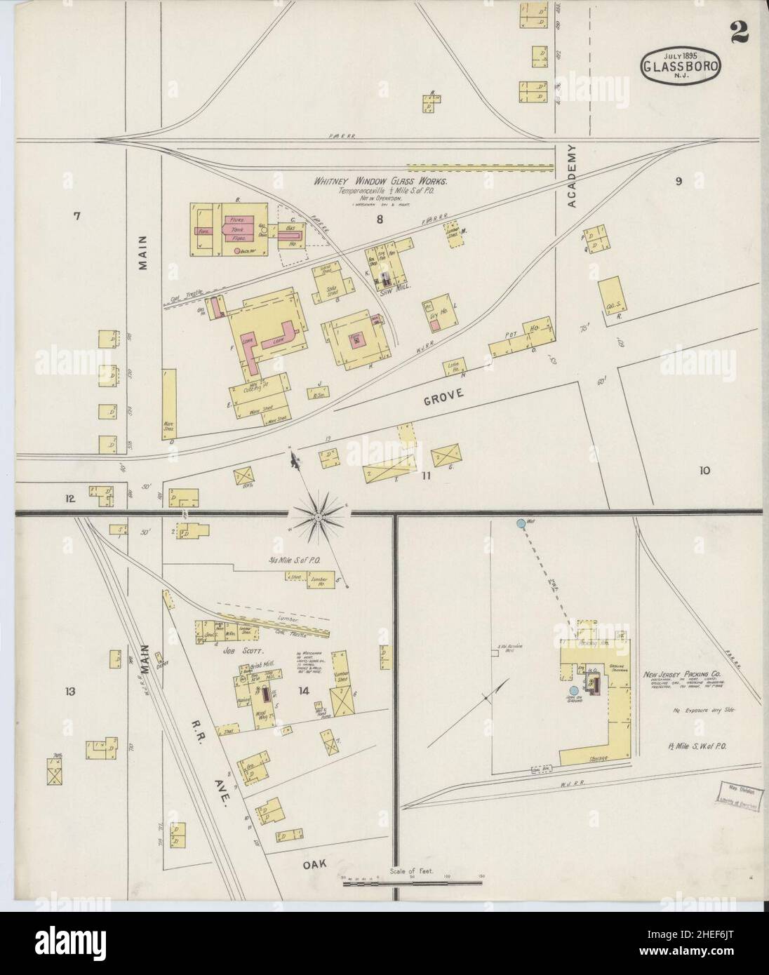 Map of glassboro hi-res stock photography and images - Alamy