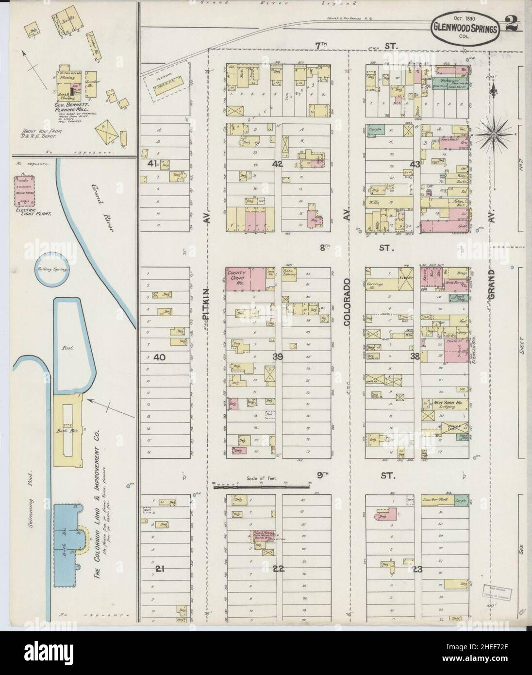 Sanborn Fire Insurance Map from Glenwood Springs, Garfield County ...
