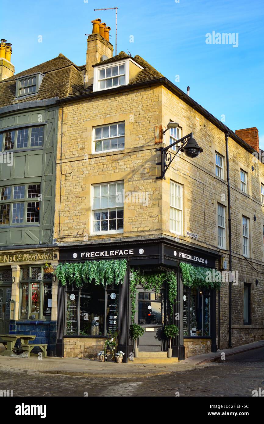 Stamford town near Rutland Water England Uk Stock Photo - Alamy