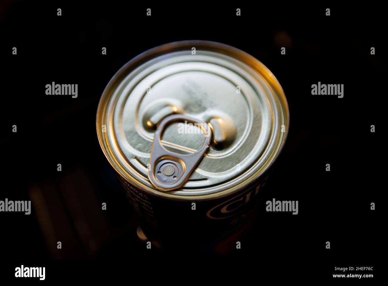 A tin can ring pull Stock Photo - Alamy