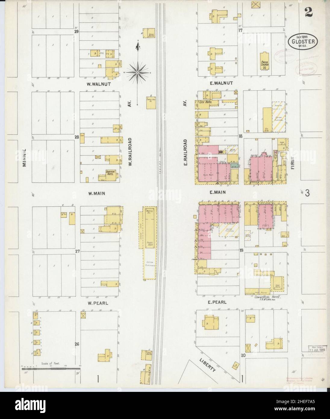 Map of gloster mississippi hi-res stock photography and images - Alamy