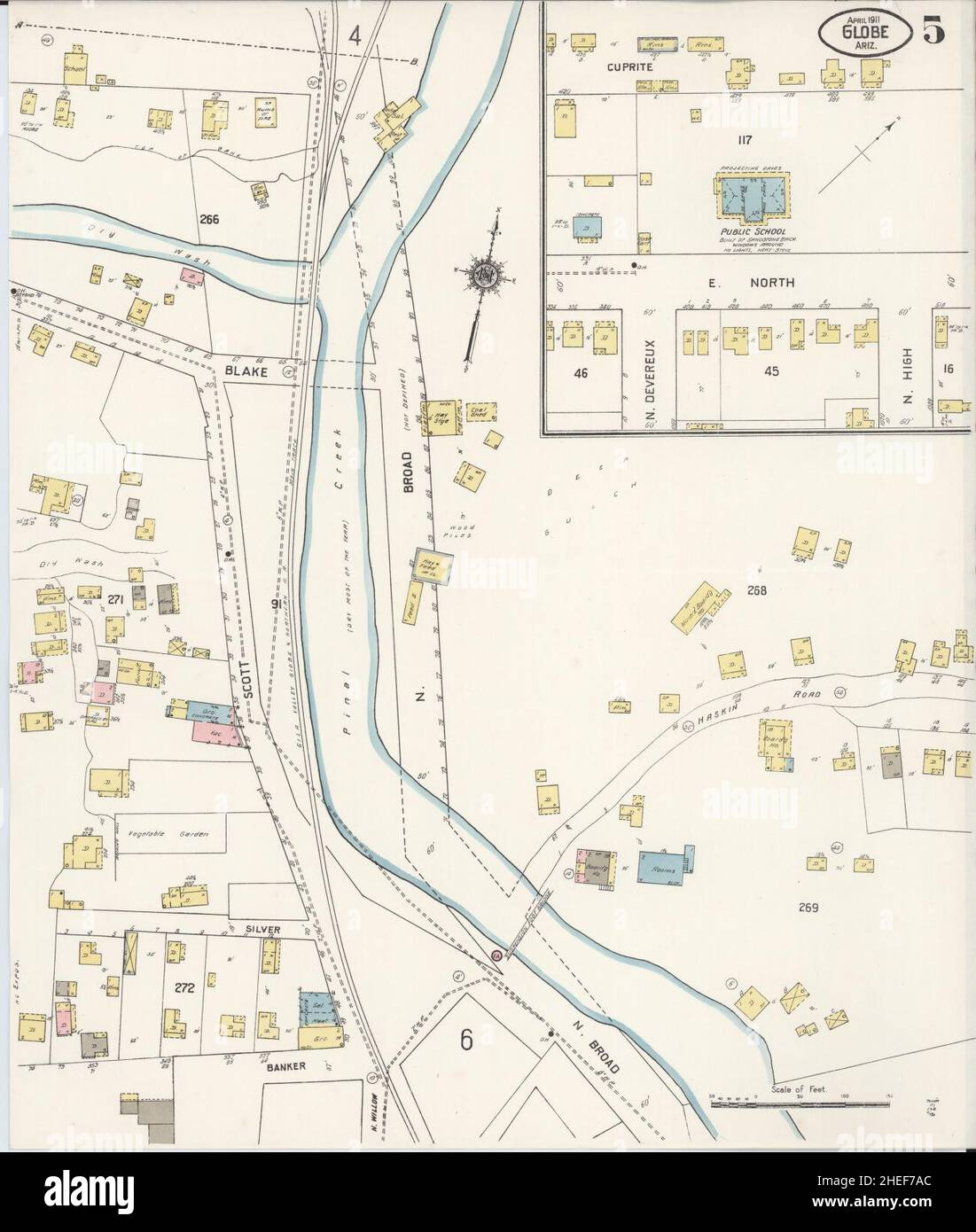 Gila county map hi-res stock photography and images - Alamy
