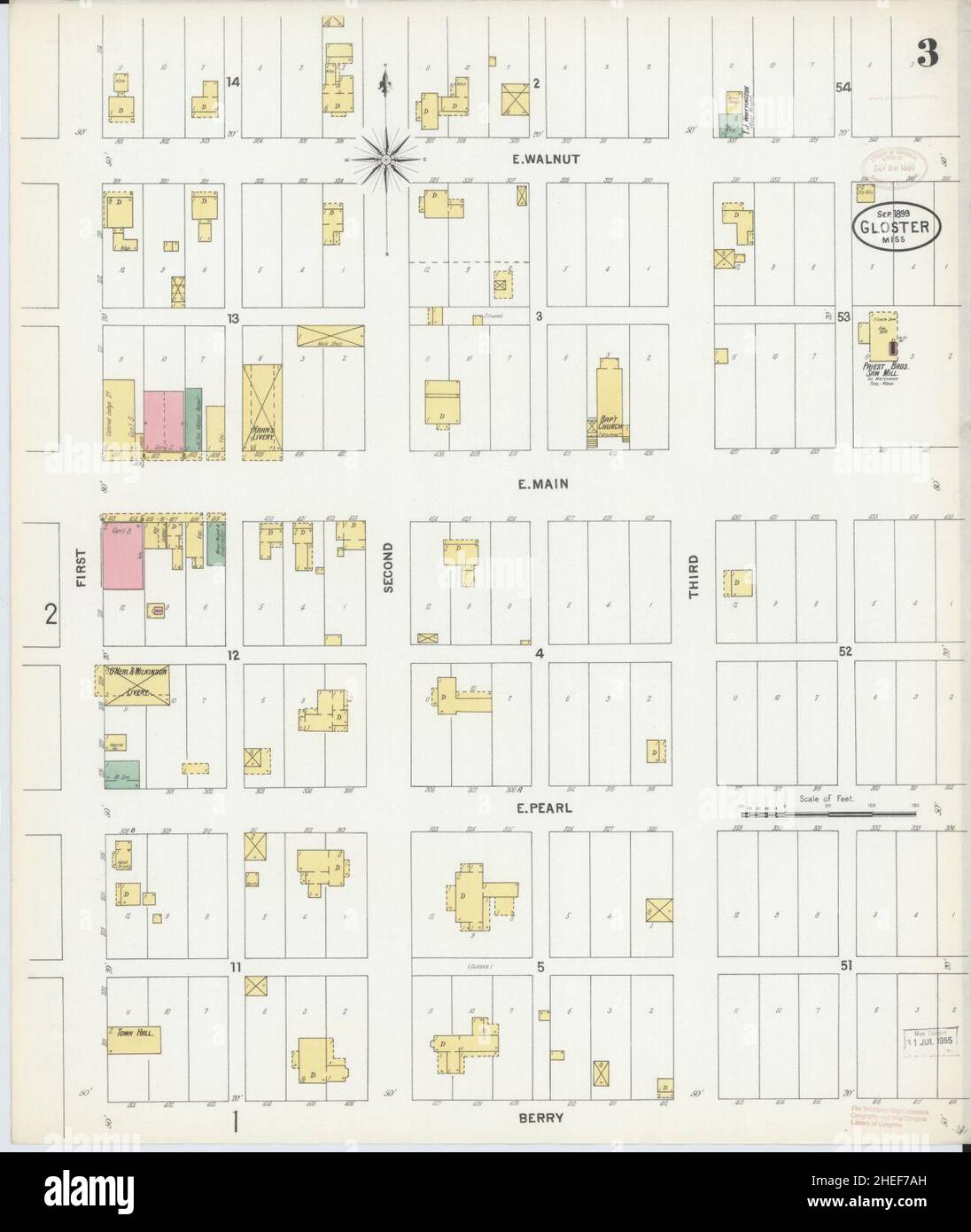 Map of gloster mississippi hi-res stock photography and images - Alamy