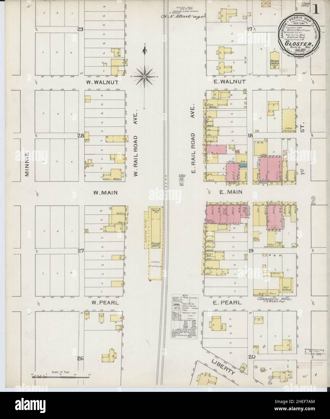 Map of gloster mississippi hi-res stock photography and images - Alamy