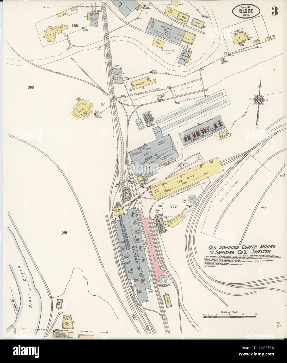 Gila county map hi-res stock photography and images - Alamy
