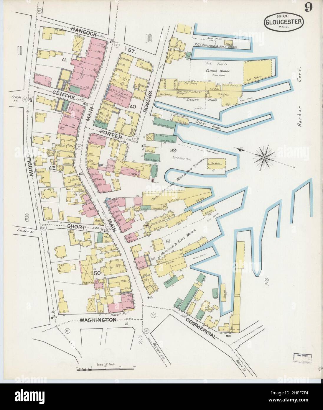 Gloucester massachusetts map hi-res stock photography and images - Alamy