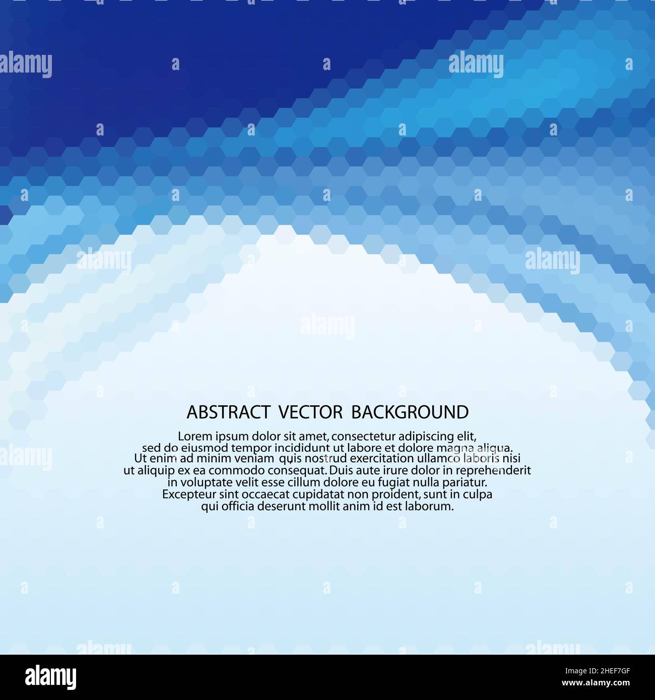 abstract hex background. Blue vector illustration Stock Photo - Alamy