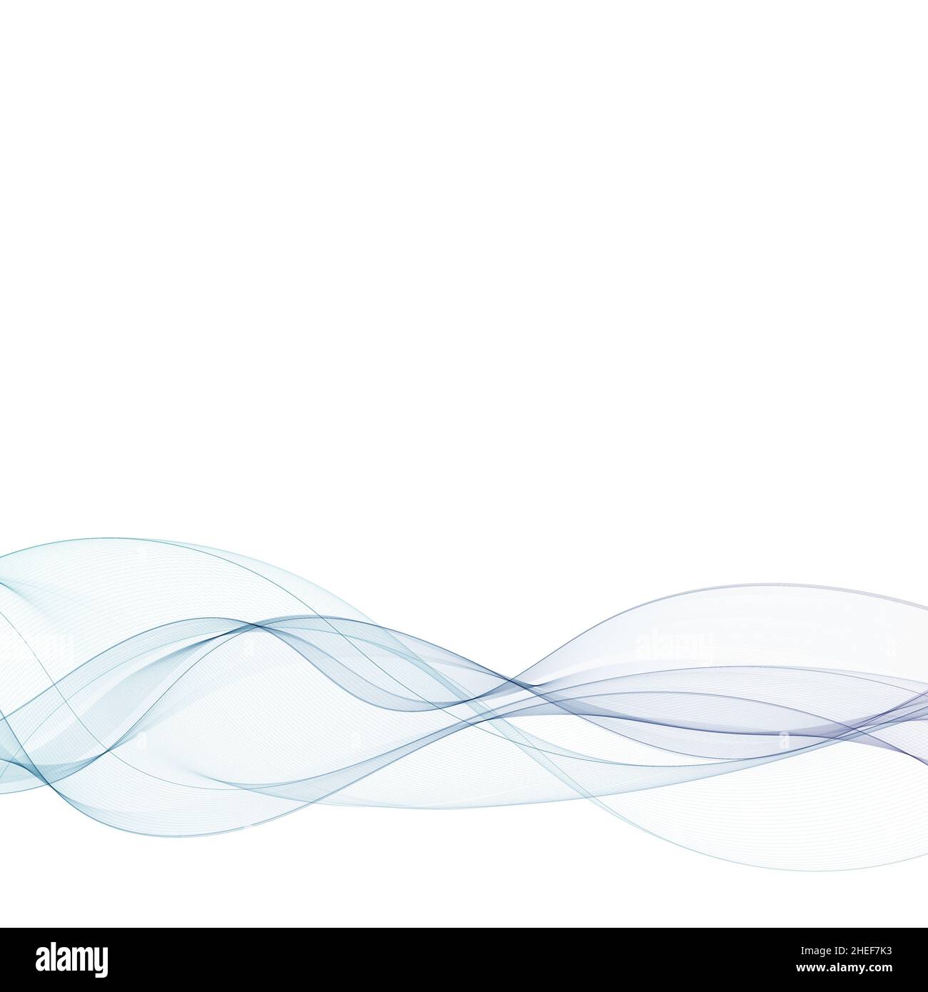 abstract wave. vector blue curves Stock Photo - Alamy
