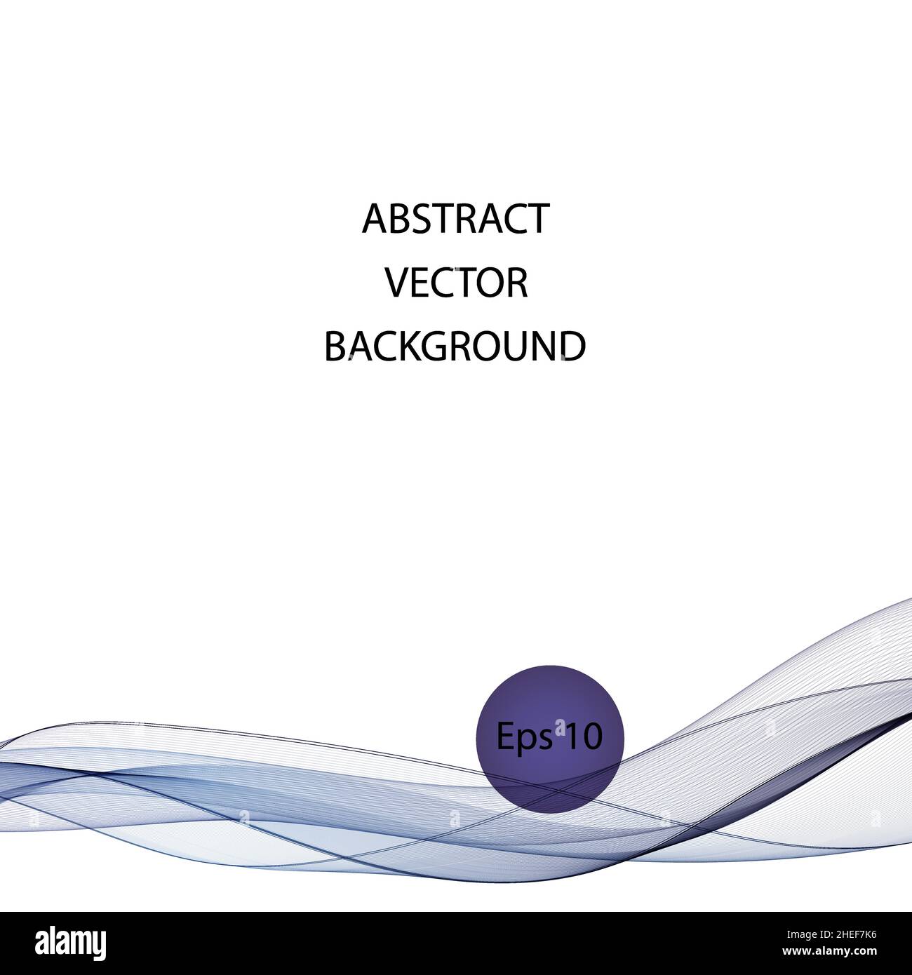 abstract blue wave. vector curves Stock Photo - Alamy
