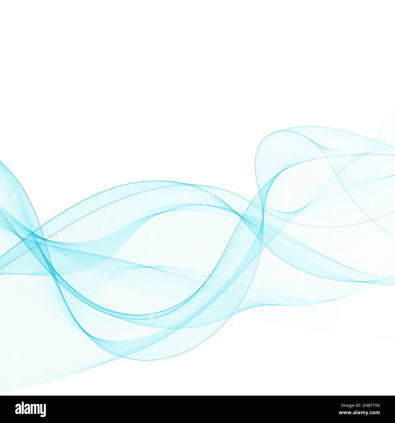 Abstract light blue wave. vector curves. eps 10 Stock Photo - Alamy