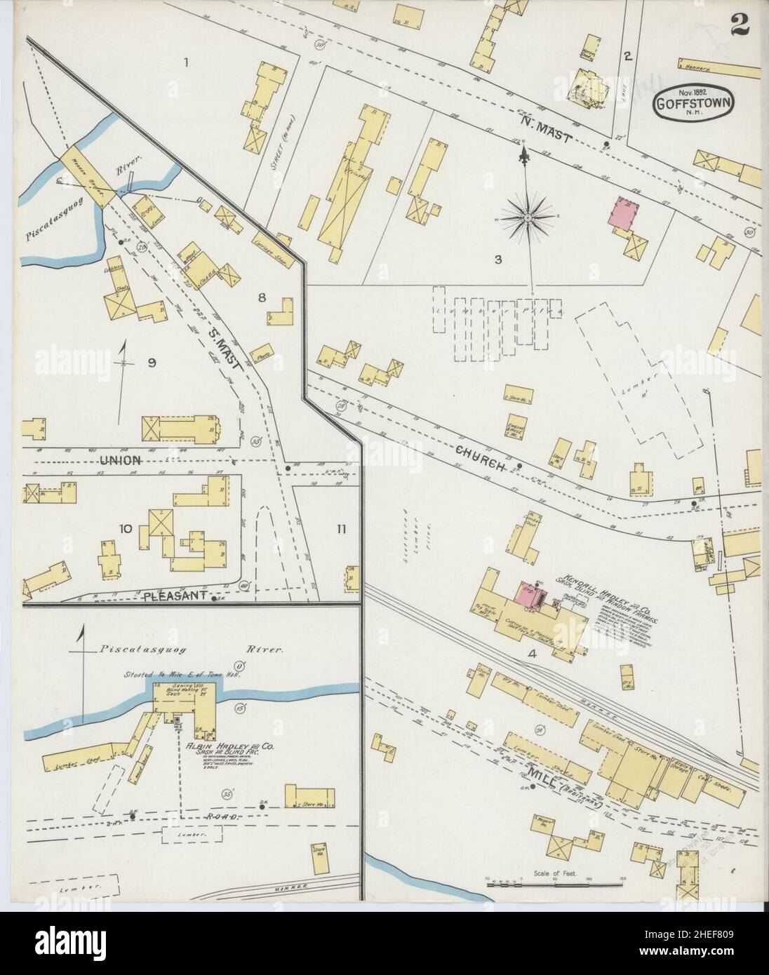 Map of goffstown hi-res stock photography and images - Alamy