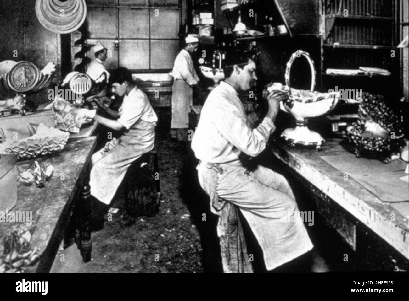 Delmonico paste kitchen 1902 Stock Photo - Alamy