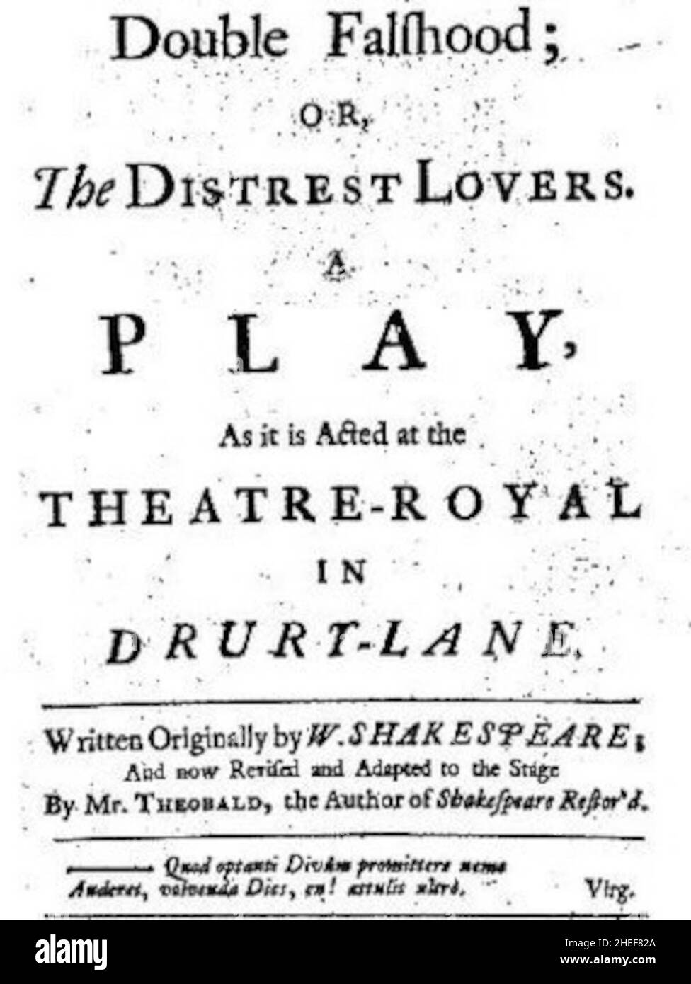 Double title page hi-res stock photography and images - Alamy