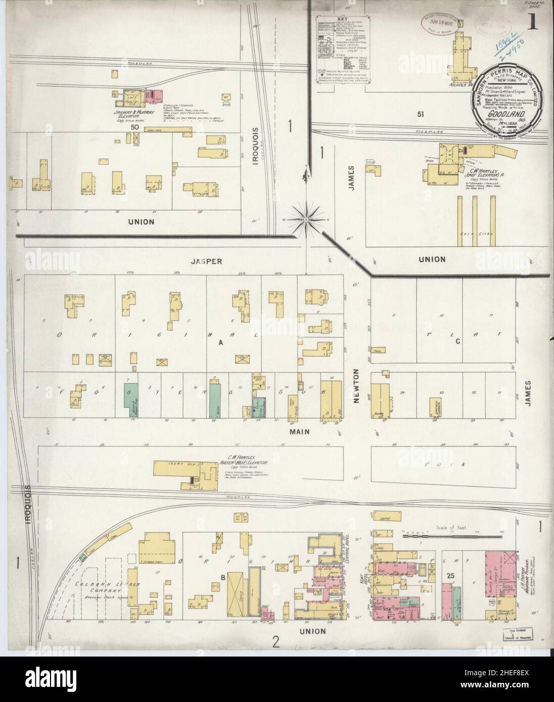 Map of goodland hi-res stock photography and images - Alamy