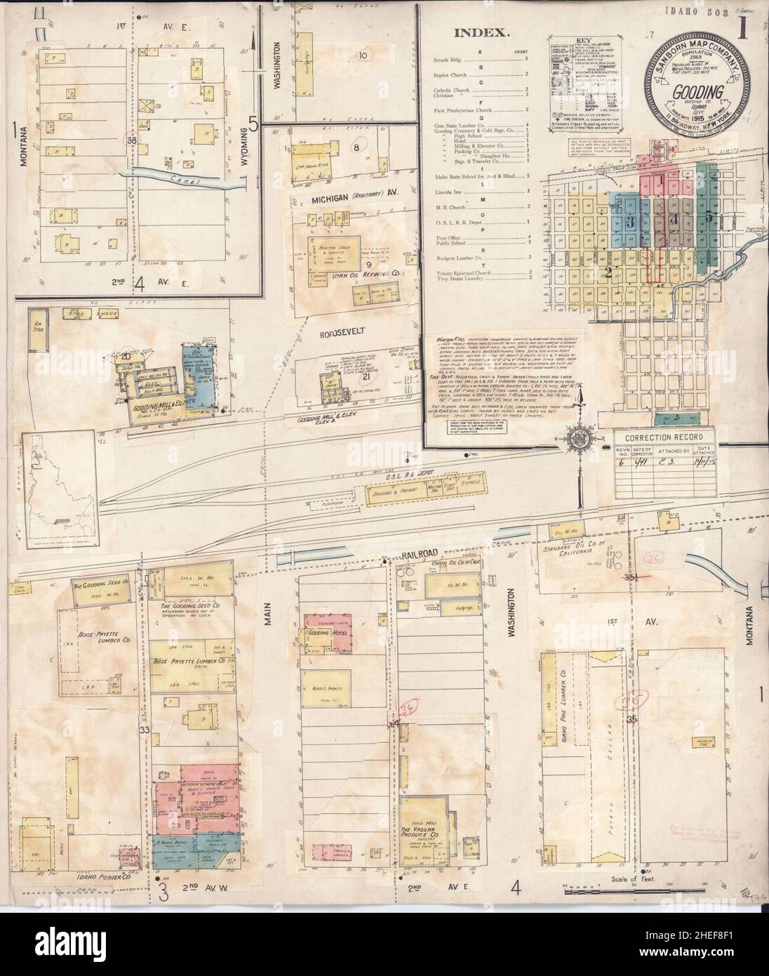 Map of gooding hi-res stock photography and images - Alamy