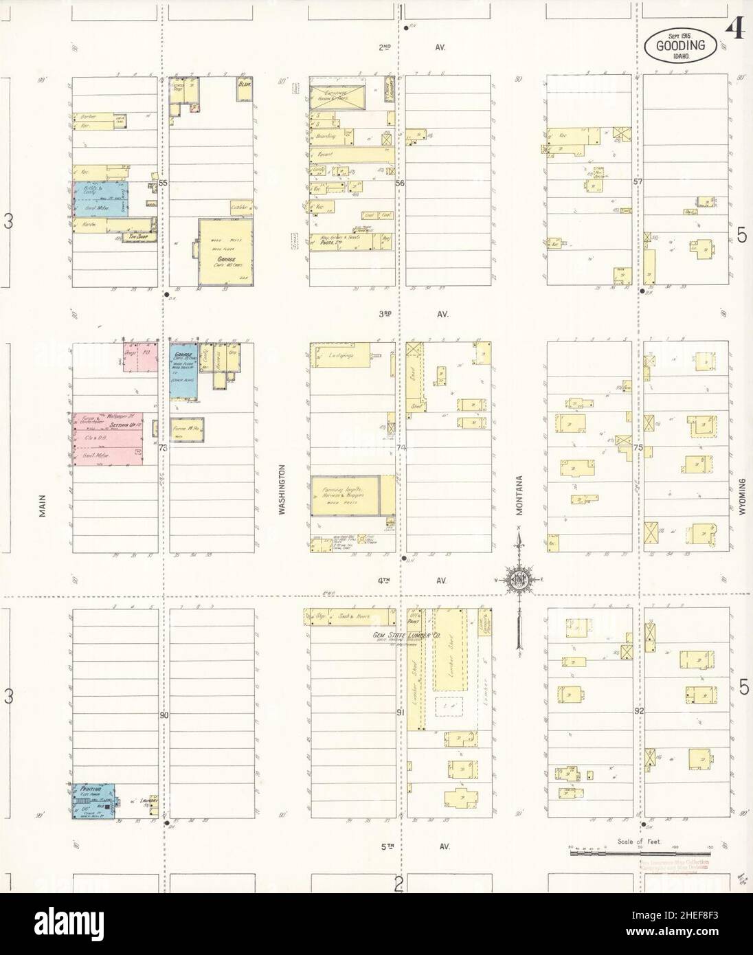 Map of gooding hi-res stock photography and images - Alamy