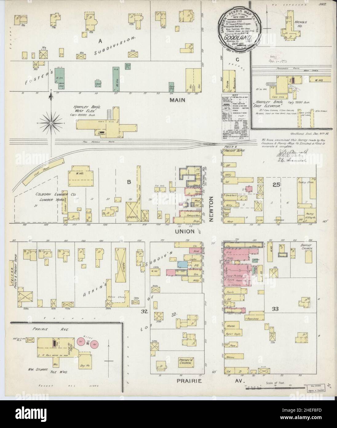 Map of goodland hi-res stock photography and images - Alamy