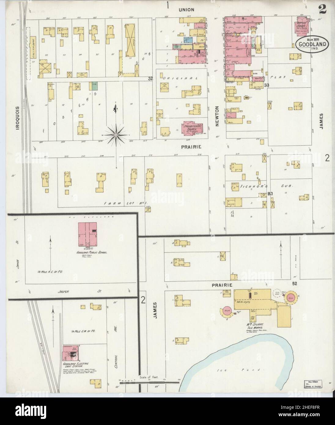 Map of goodland hi-res stock photography and images - Alamy