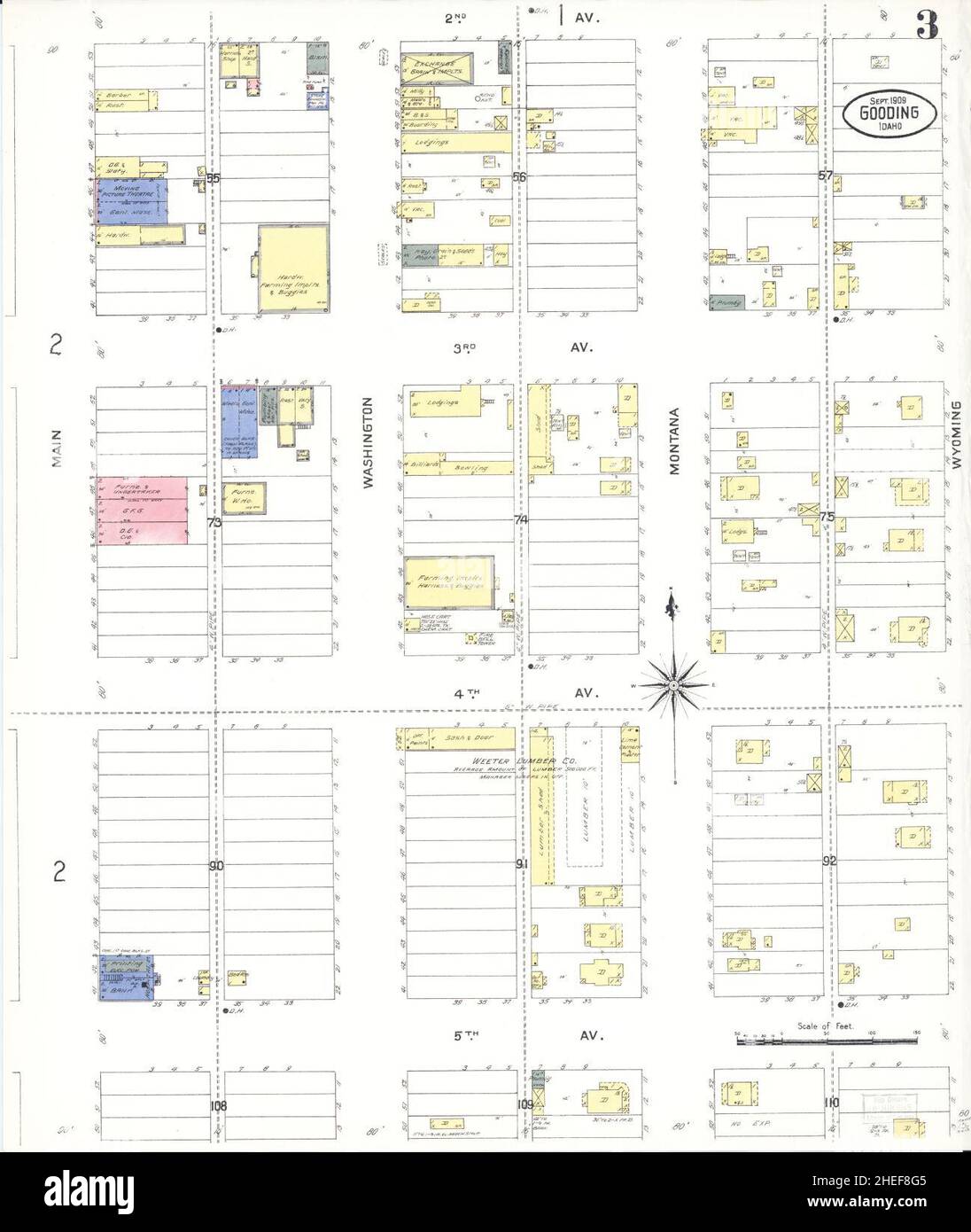 Map of gooding hi-res stock photography and images - Alamy