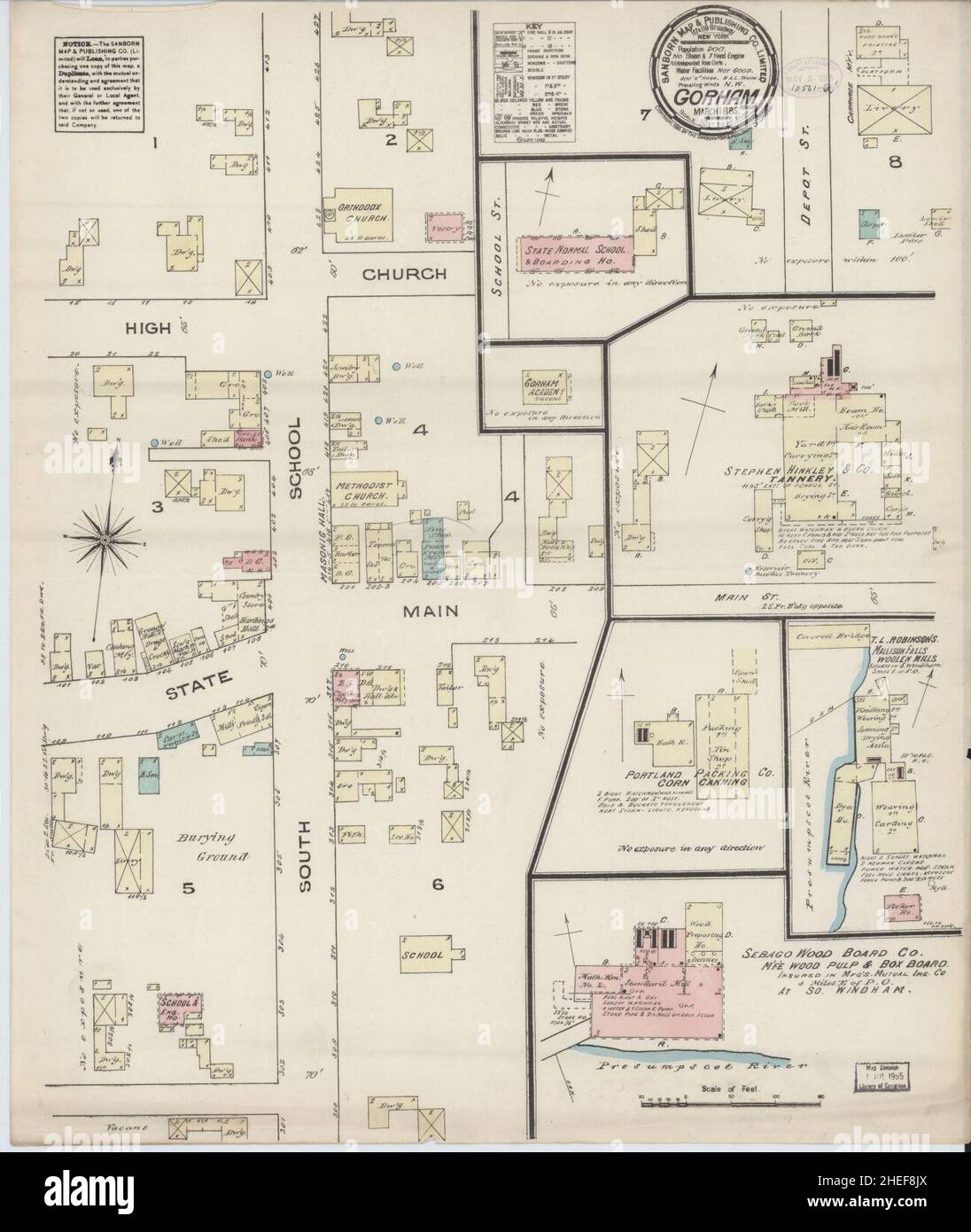 Map of gorham hi-res stock photography and images - Alamy