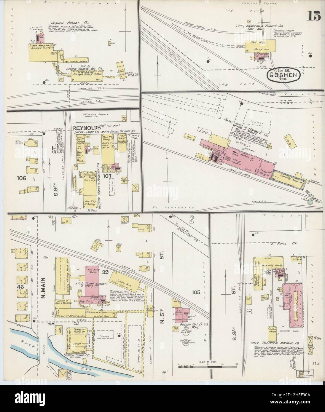 Goshen indiana map hi-res stock photography and images - Alamy