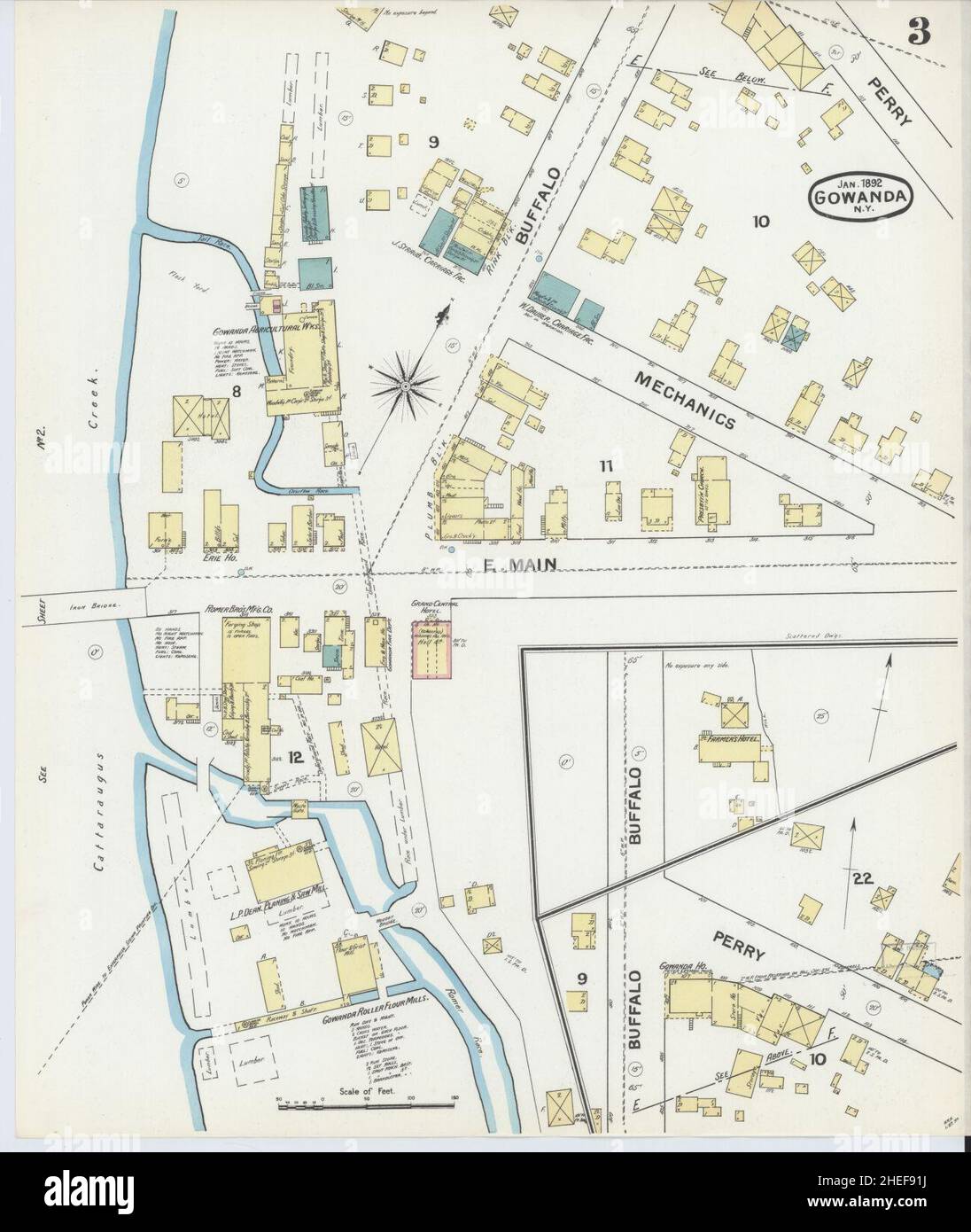 Map of gowanda hi-res stock photography and images - Alamy