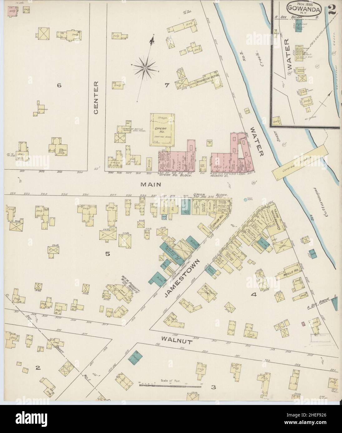 Map of gowanda new york hi-res stock photography and images - Alamy