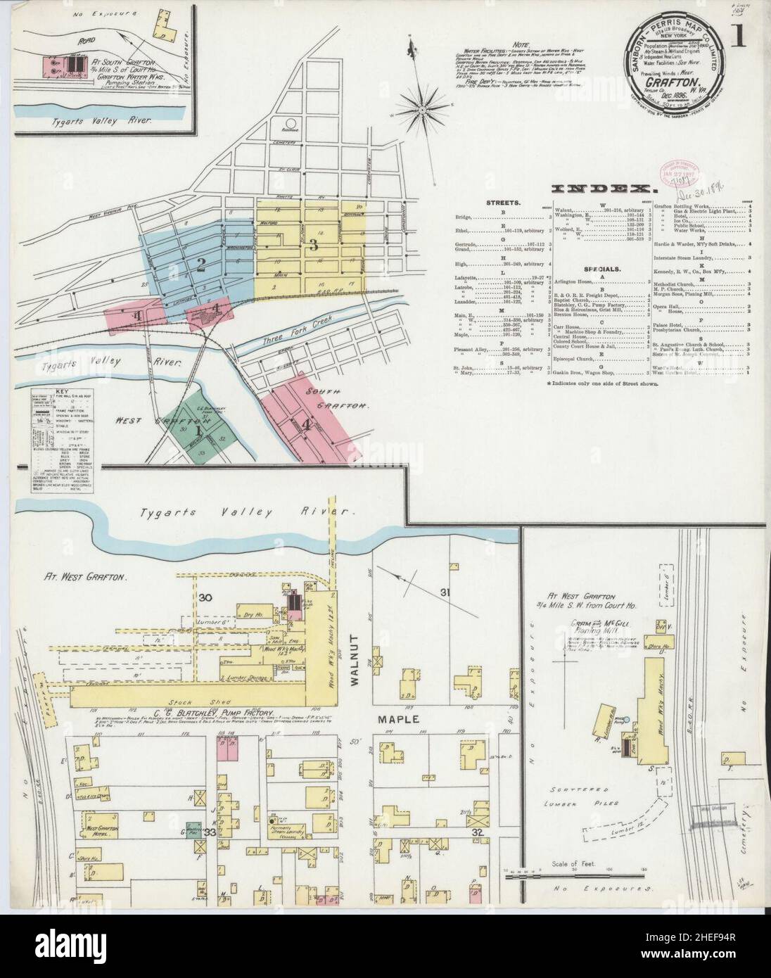 Grafton virginia map hi-res stock photography and images - Alamy
