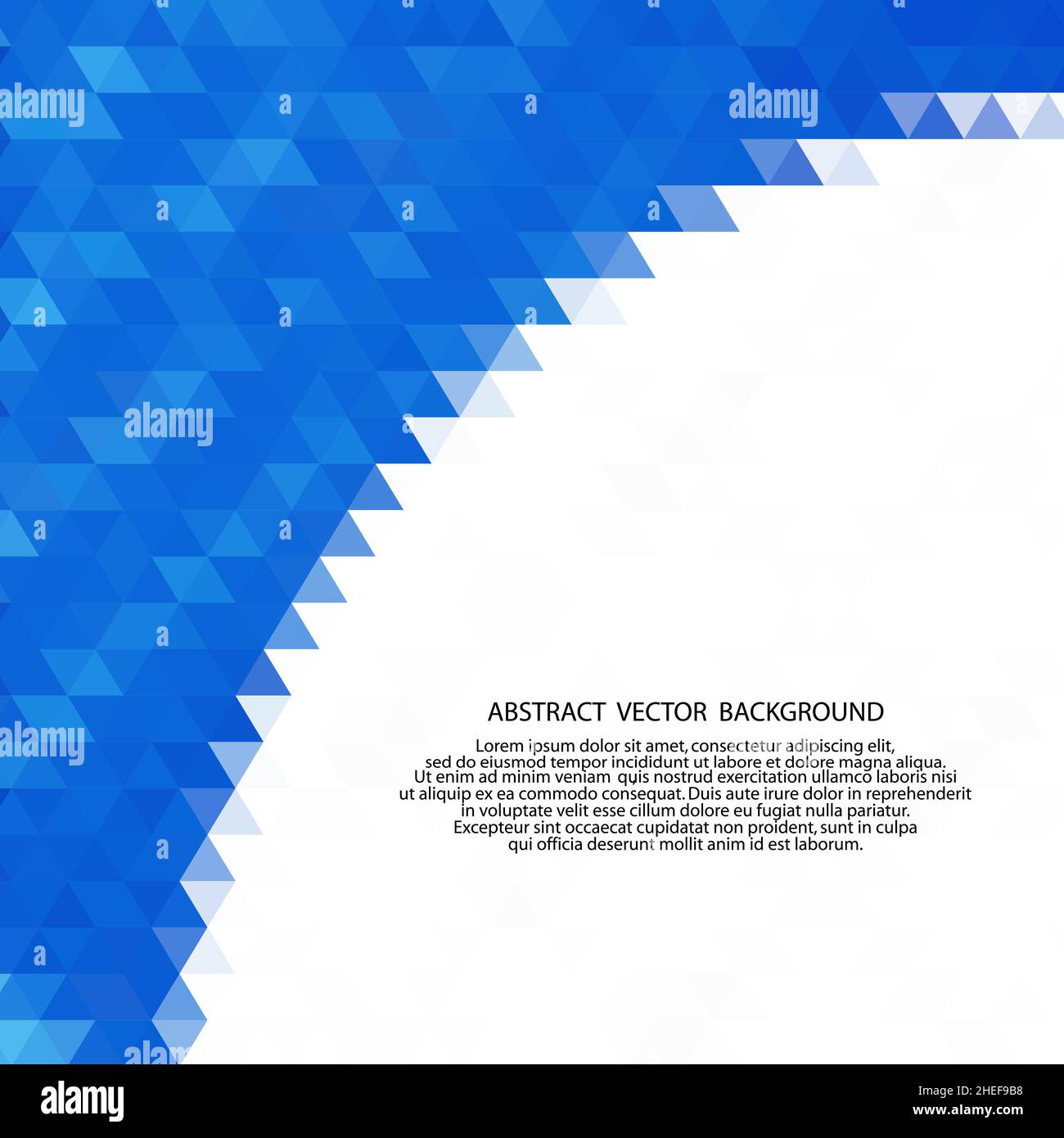 blue triangles background. layout eps 10 Stock Photo - Alamy