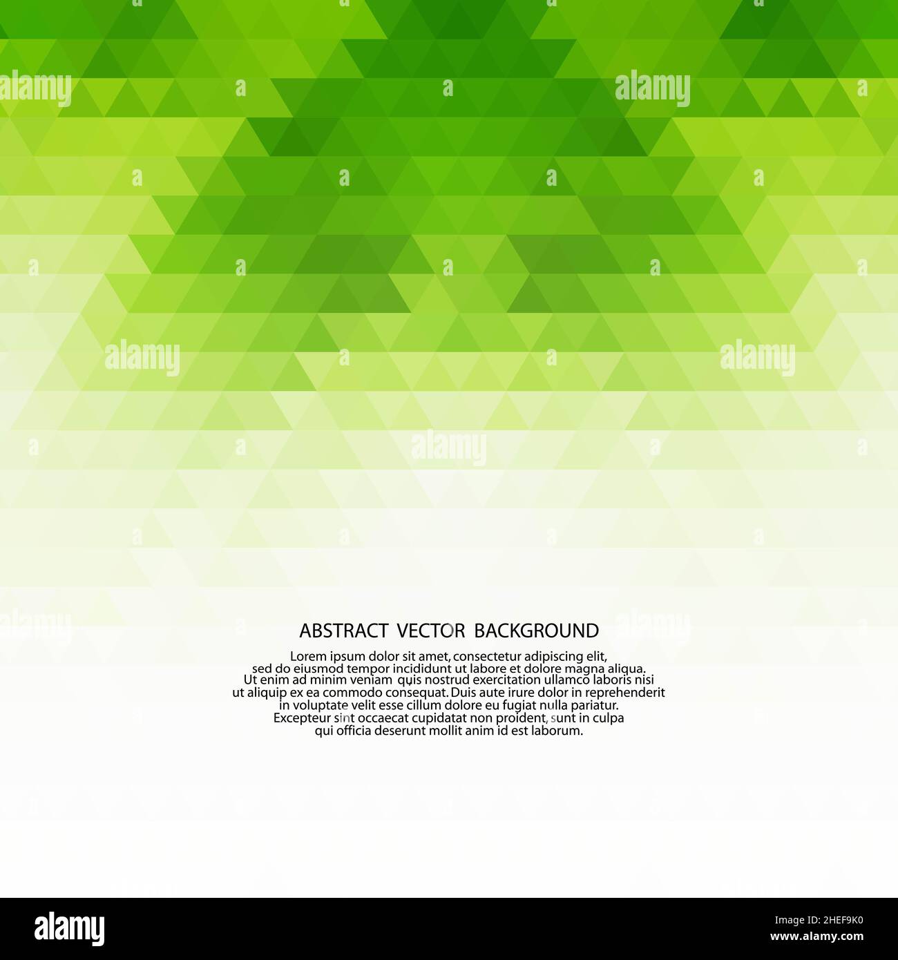 green abstract triangle background. layout Stock Photo - Alamy