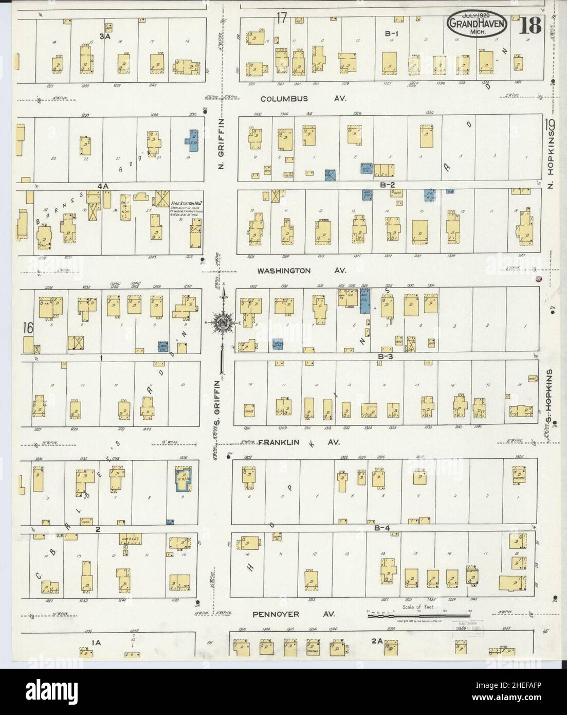 Map of grand haven hi-res stock photography and images - Alamy