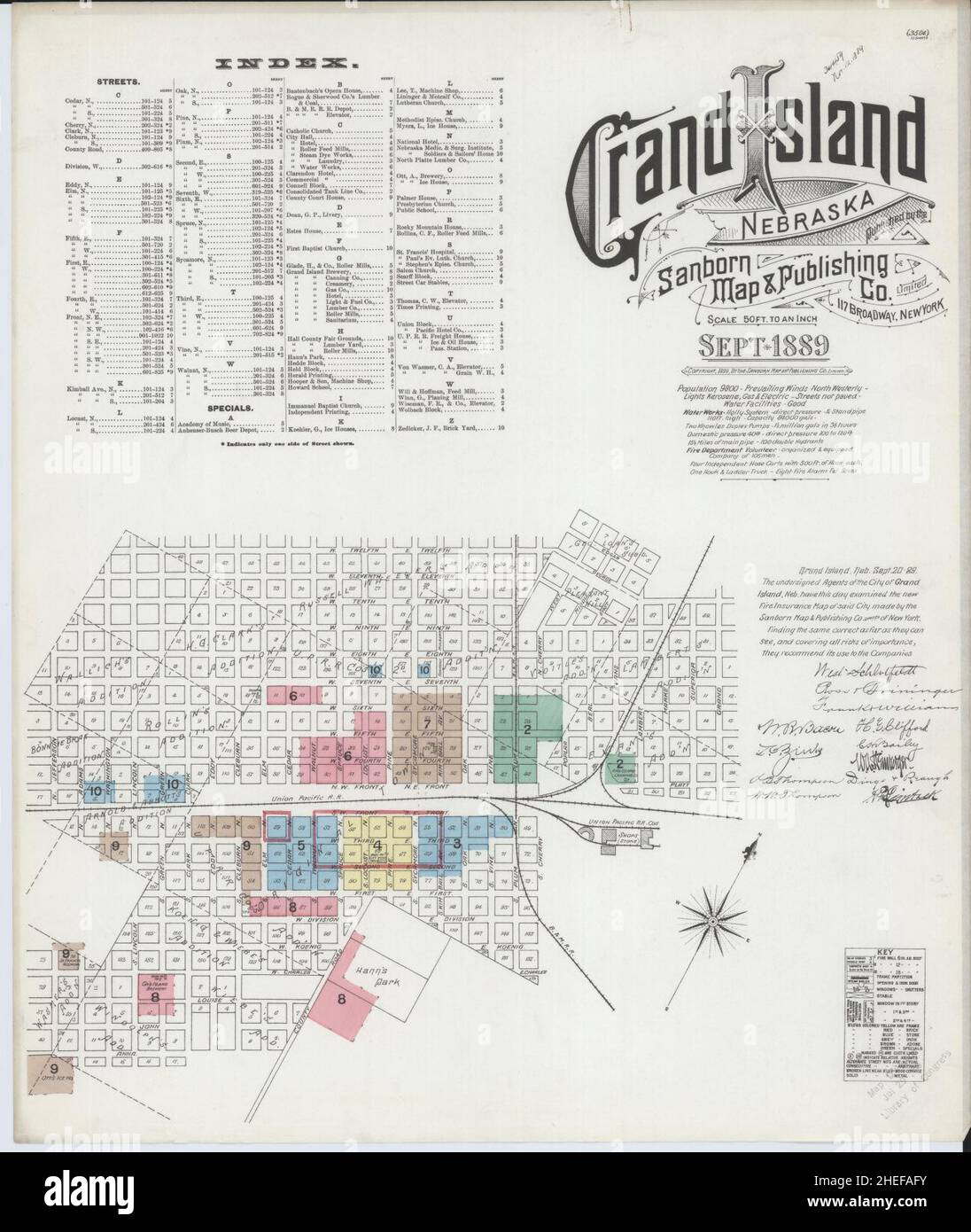 Sanborn Fire Insurance Map from Grand Island, Hall County, Nebraska ...